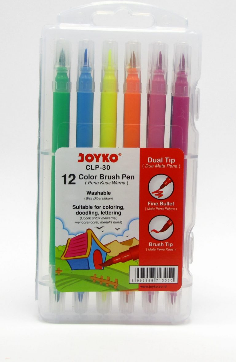 Фломастери двохсторонні Joyko 12 кол код: clp-30 - Скріпочка